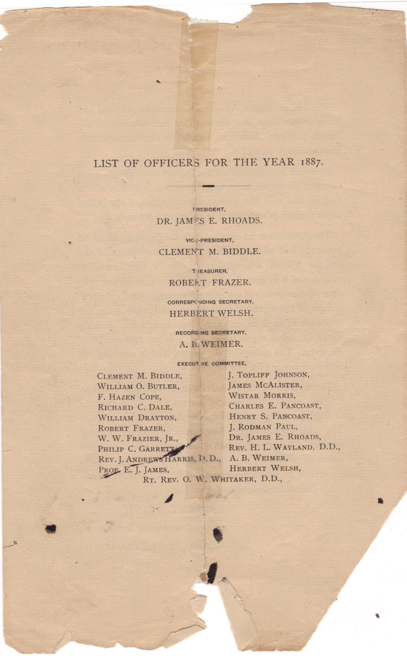 Historic land use documents