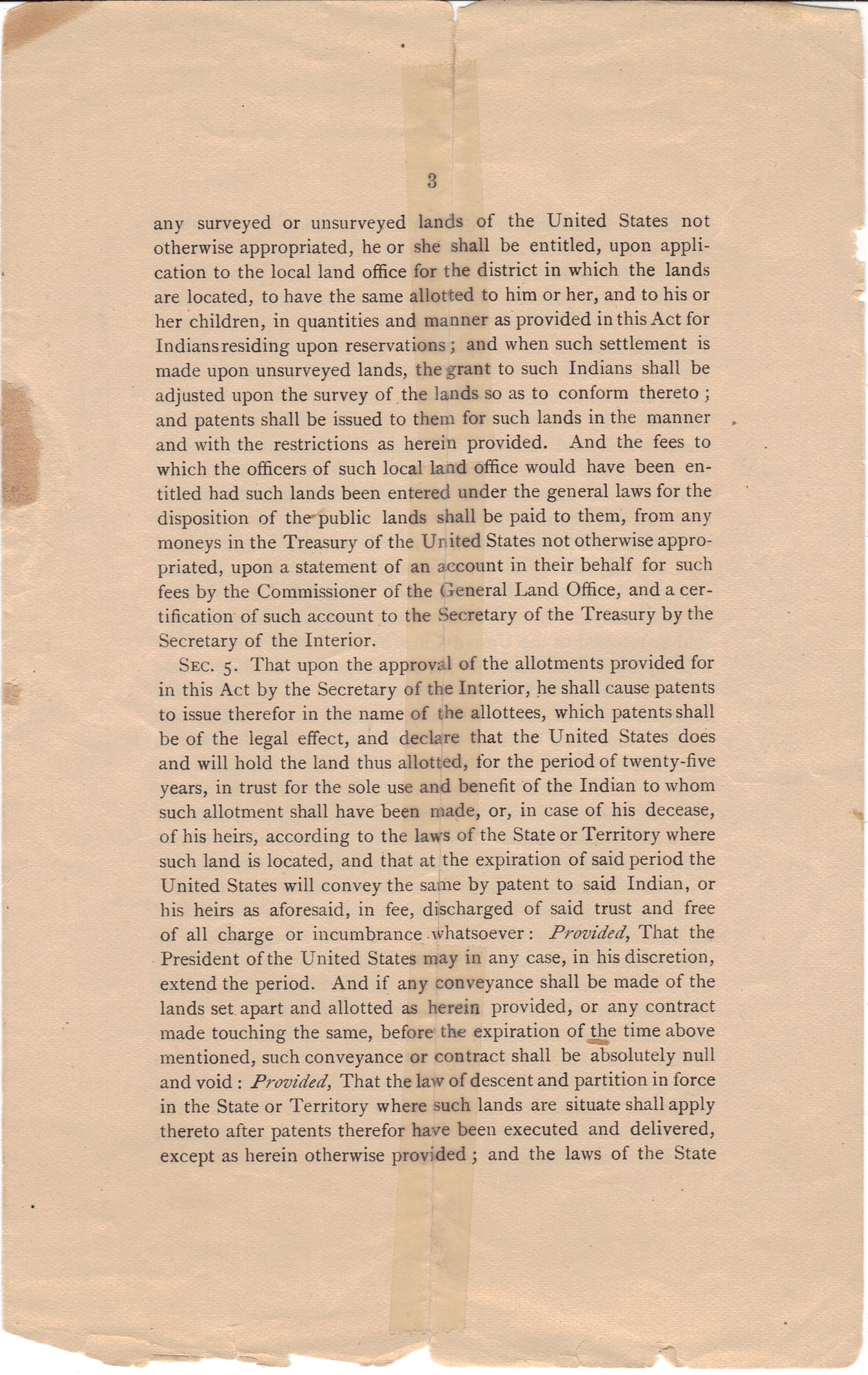 Historic land use documents